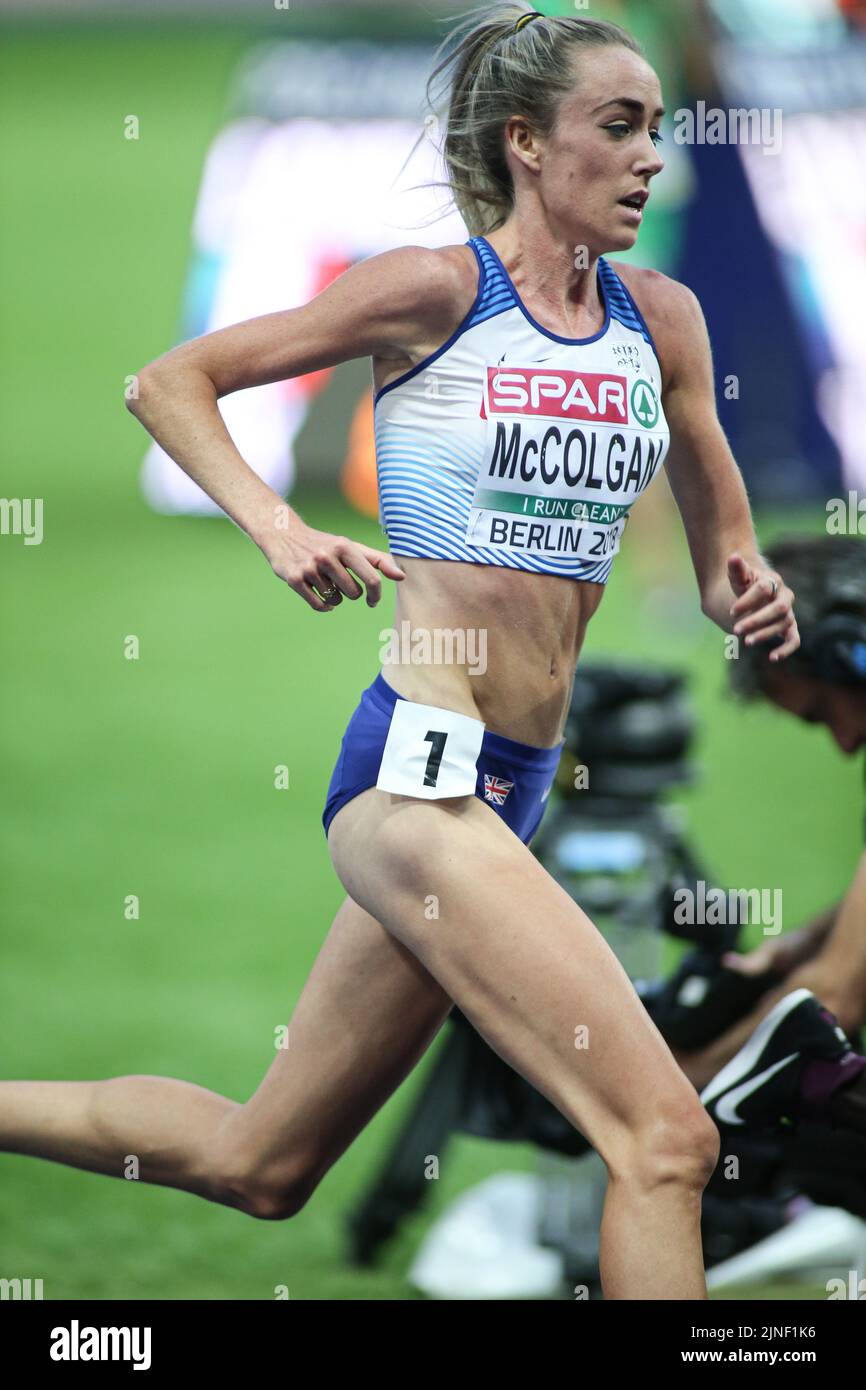 Eilish Mccolgan running 5000 meters at the European Athletics ...