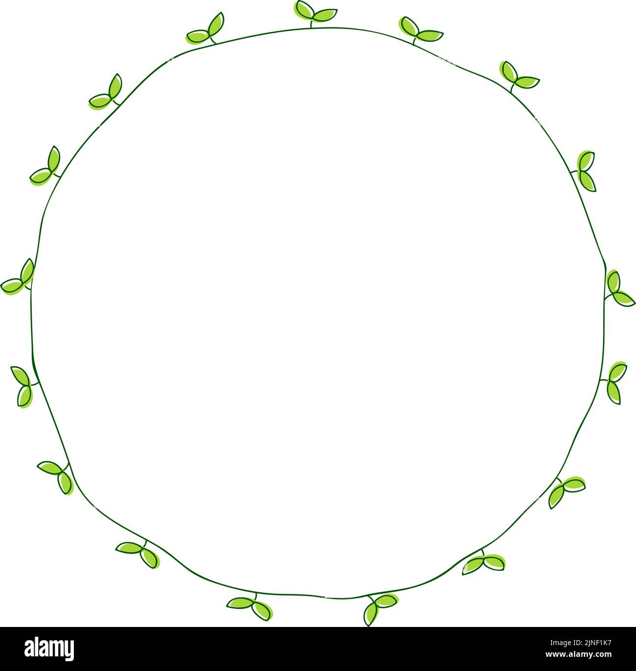 Hand painted decorative borders, plants Stock Vector Image & Art - Alamy