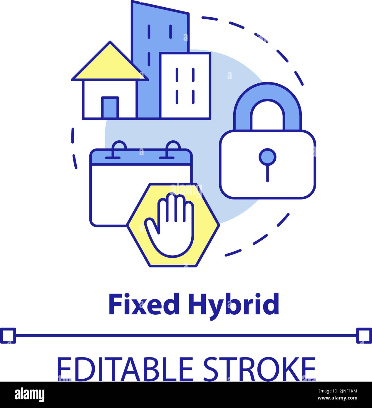 Hybrid work graphic hi-res stock photography and images - Alamy
