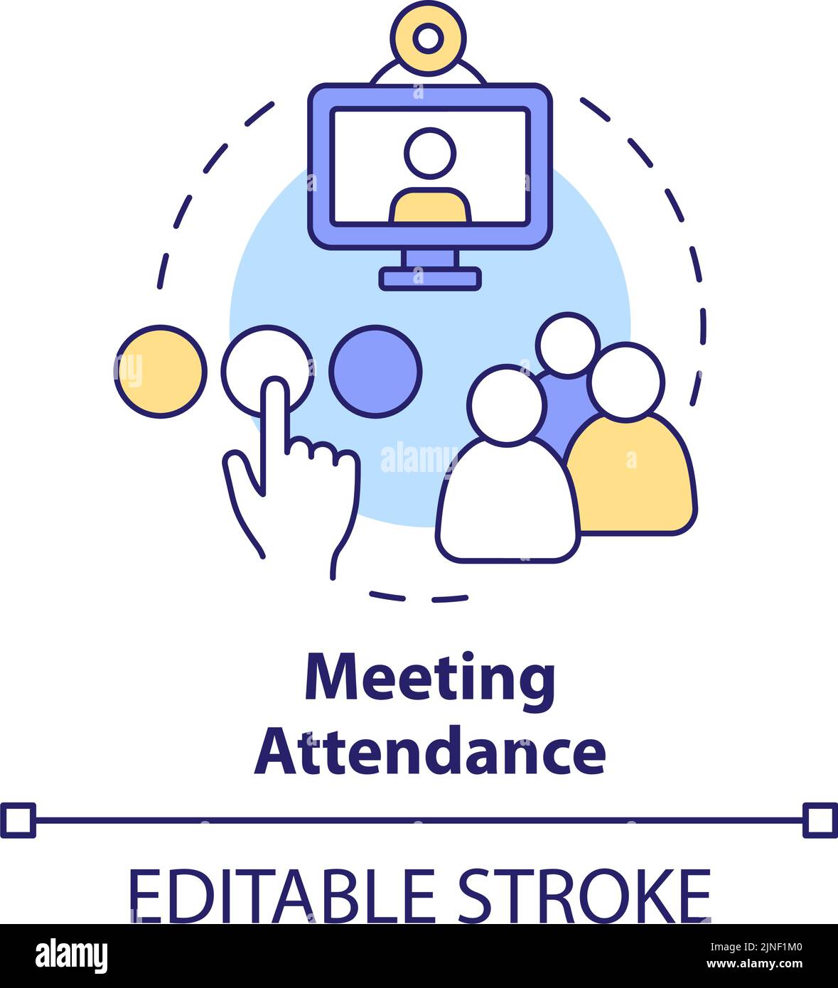 Meeting attendance concept icon Stock Vector Image & Art - Alamy
