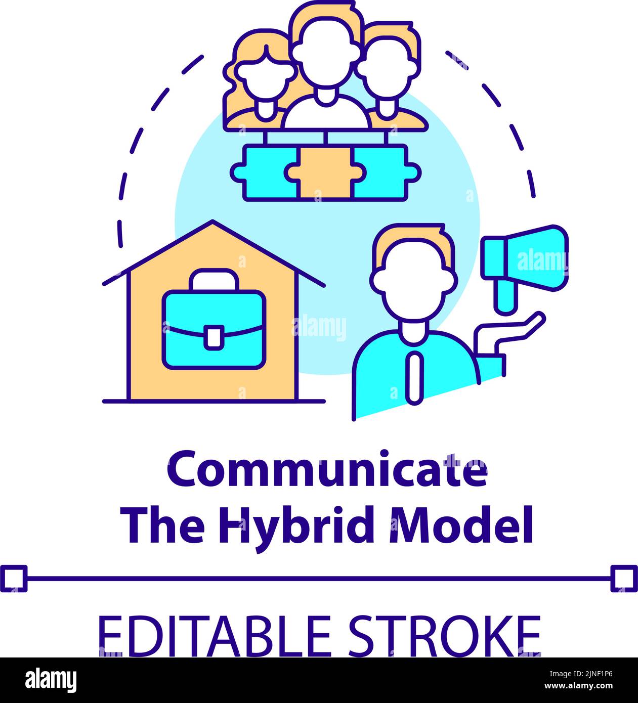 Communicate hybrid model concept icon Stock Vector Image & Art - Alamy Communicate hybrid model concept icon Stock Vector Image & Art - Alamy