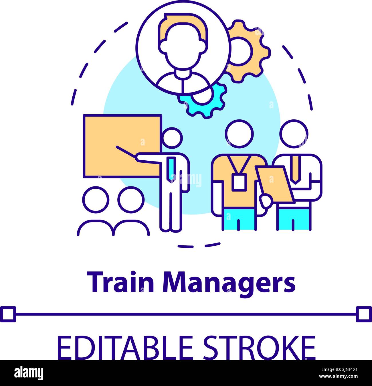 Train managers concept icon Stock Vector Image & Art - Alamy Train managers concept icon Stock Vector Image & Art - Alamy