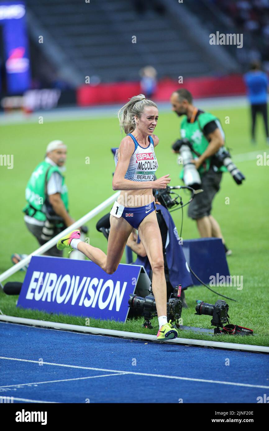 Eilish Mccolgan running 5000 meters at the European Athletics ...