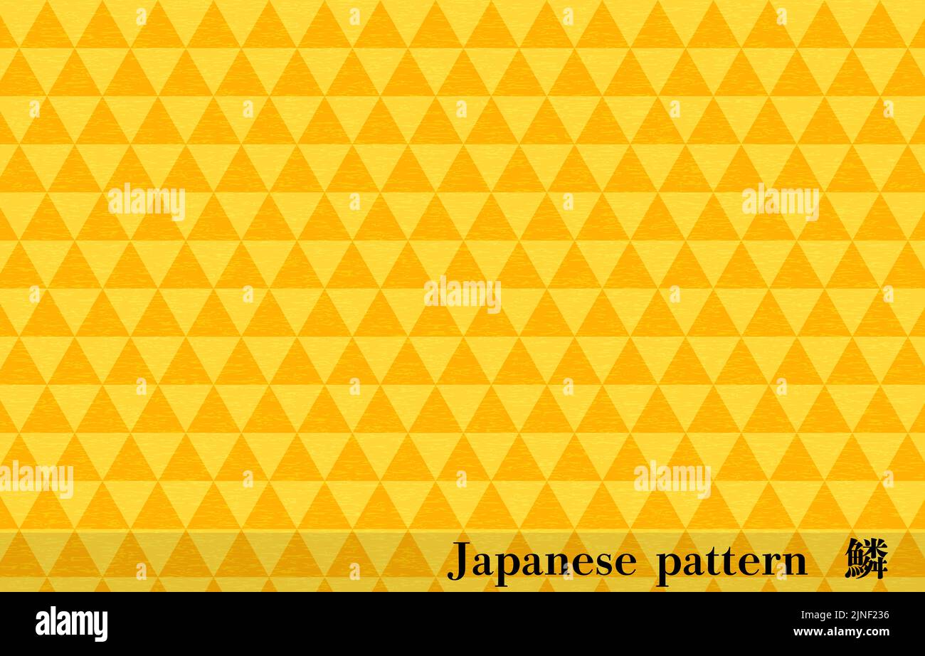 Yellow Japanese paper and Japanese pattern: scale, transration: scale ...