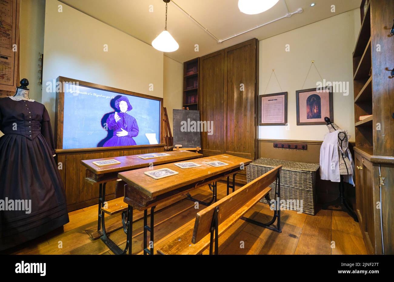 Victorian classroom wales hi-res stock photography and images - Alamy