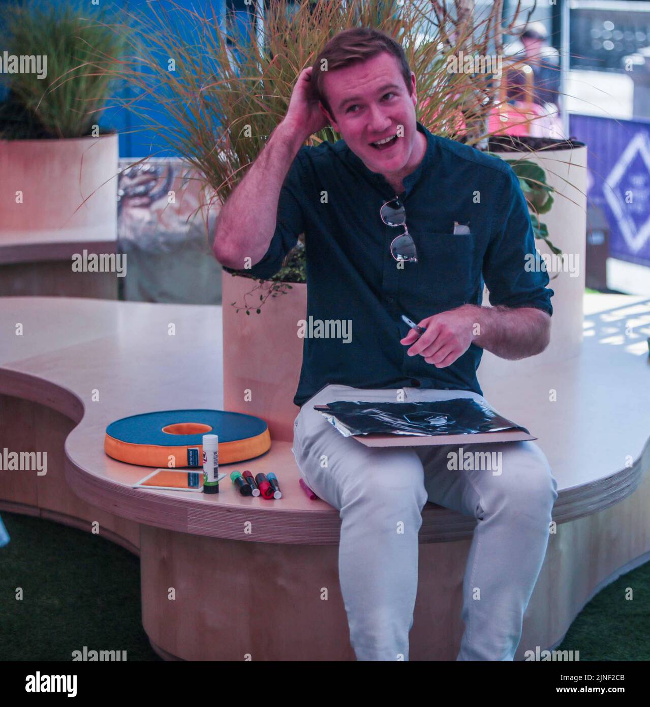 London UK 11 August 2022 Clr Tim Roca, Cabinet member for young people ...