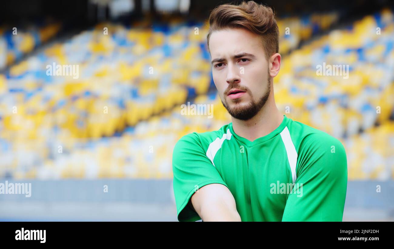 Football player green uniform on hi-res stock photography and images ...