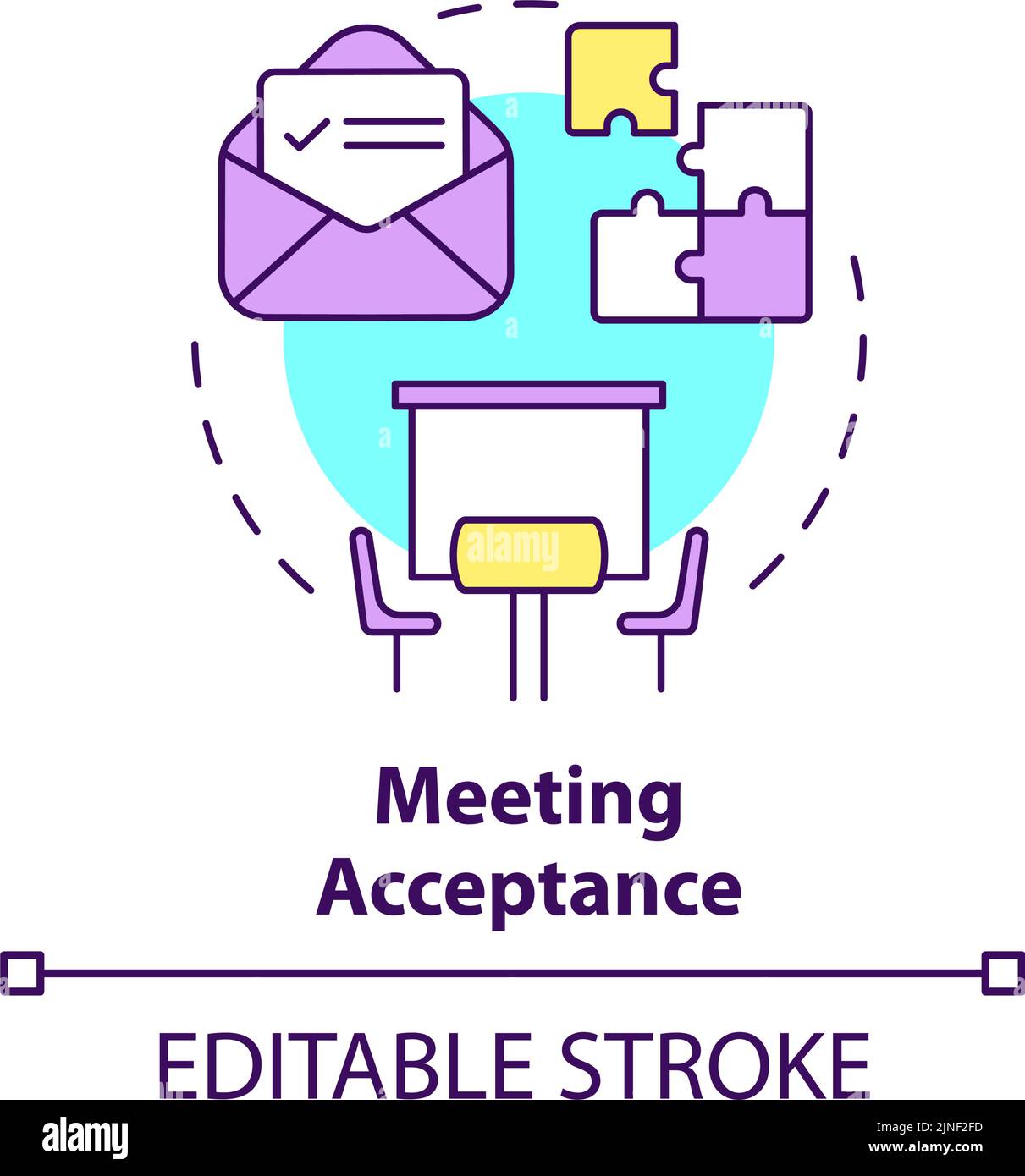 Meeting acceptance concept icon Stock Vector Image & Art - Alamy