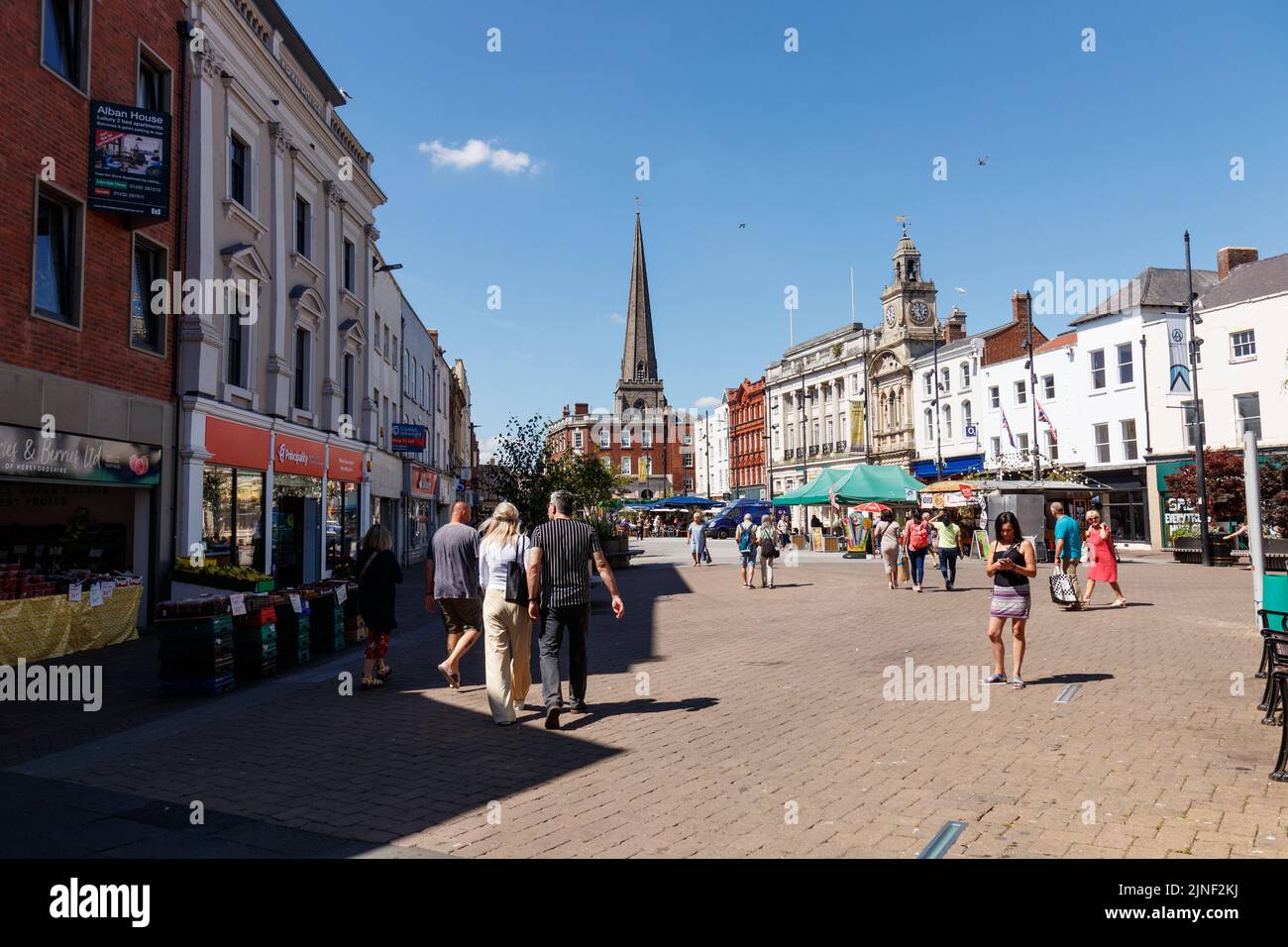 Hereford england street hi-res stock photography and images - Alamy