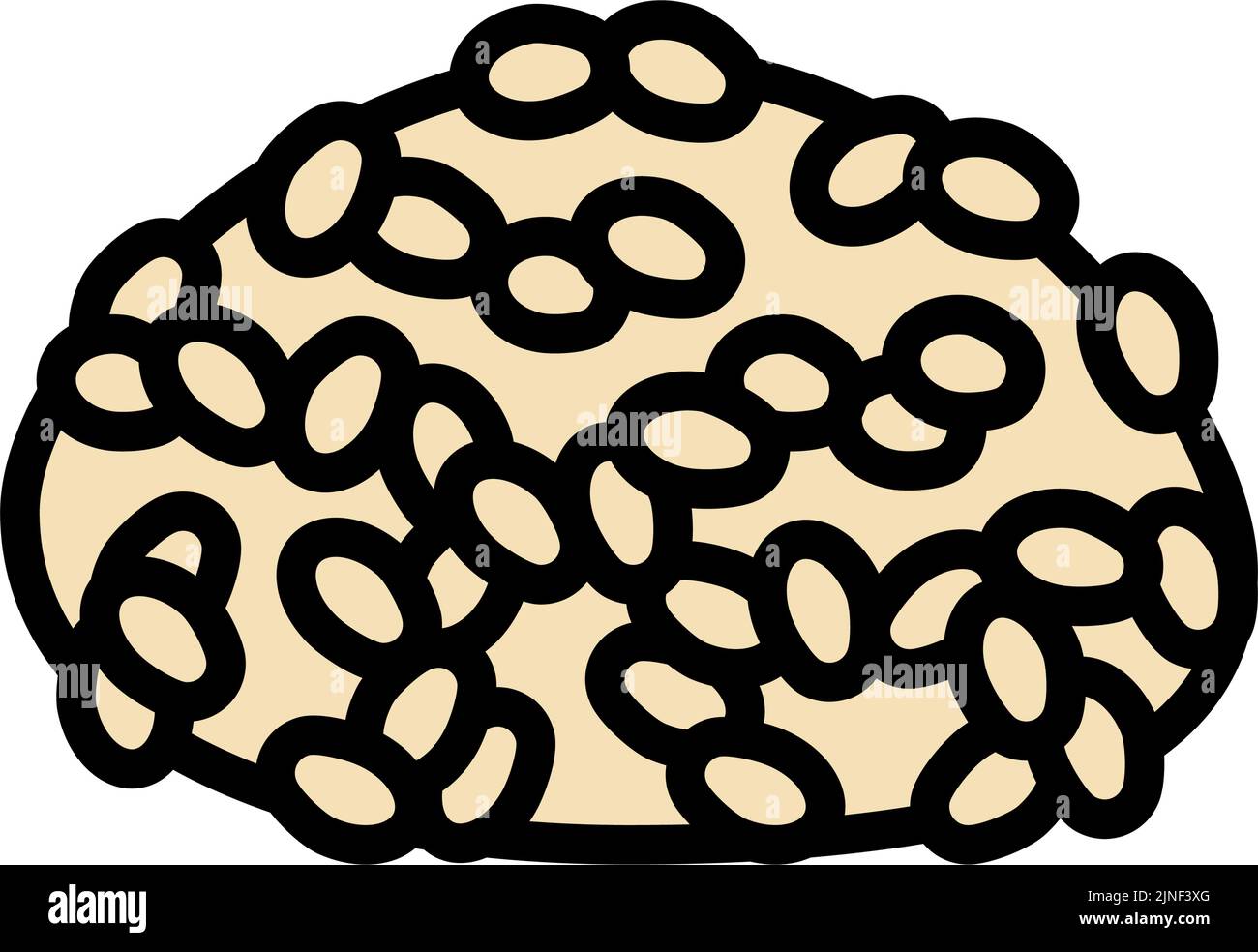 sticky rice color icon vector illustration Stock Vector Image & Art - Alamy