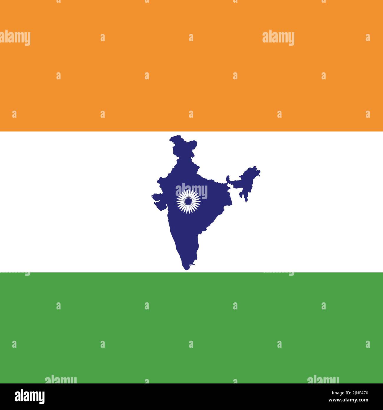 tri color indian flag and map Stock Photo - Alamy