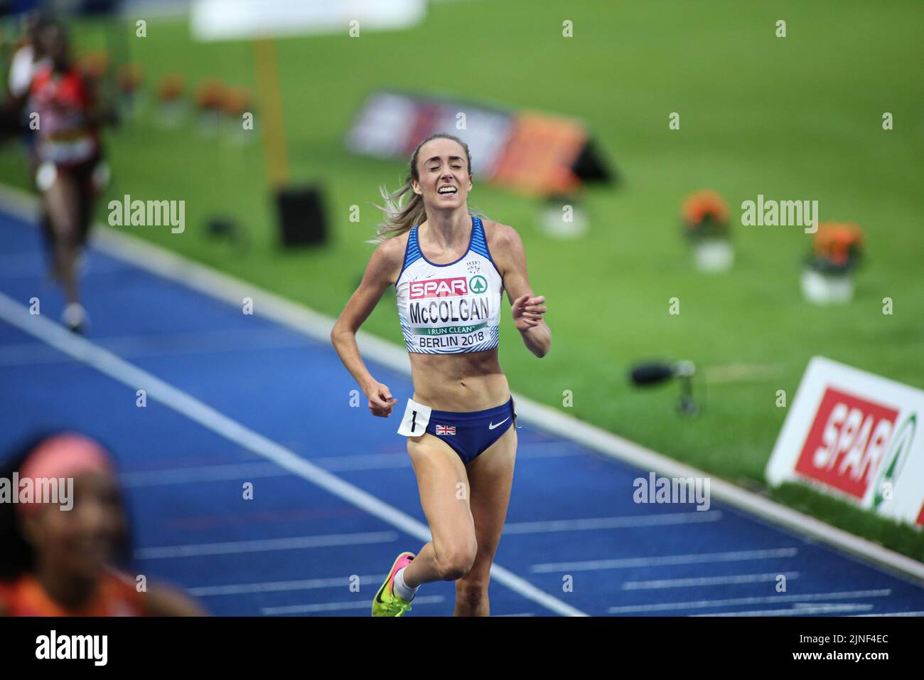 Eilish Mccolgan running 5000 meters at the European Athletics ...