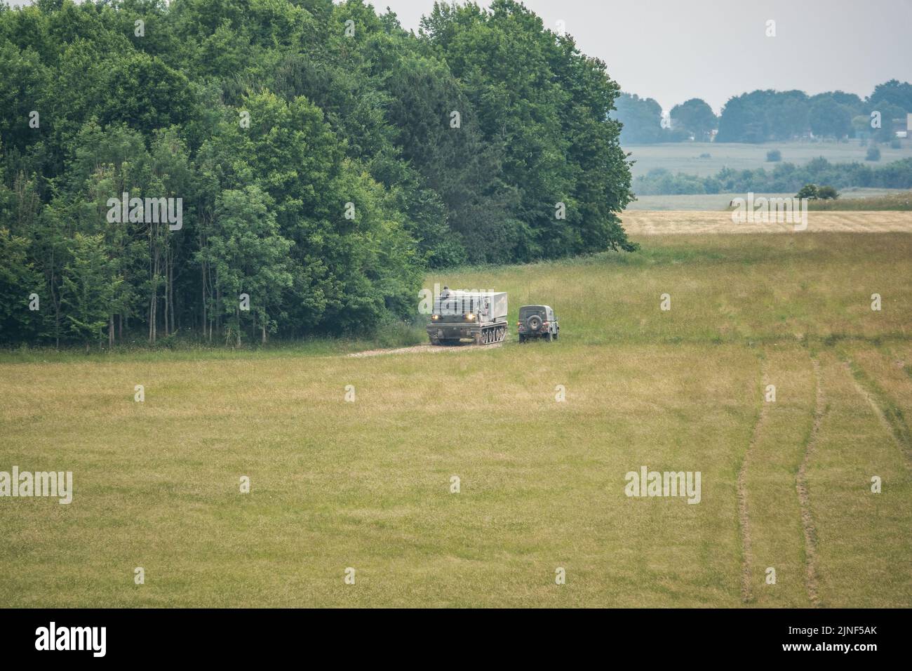 army M270 Multiple Launch Rocket System, self-propelled, multiple ...