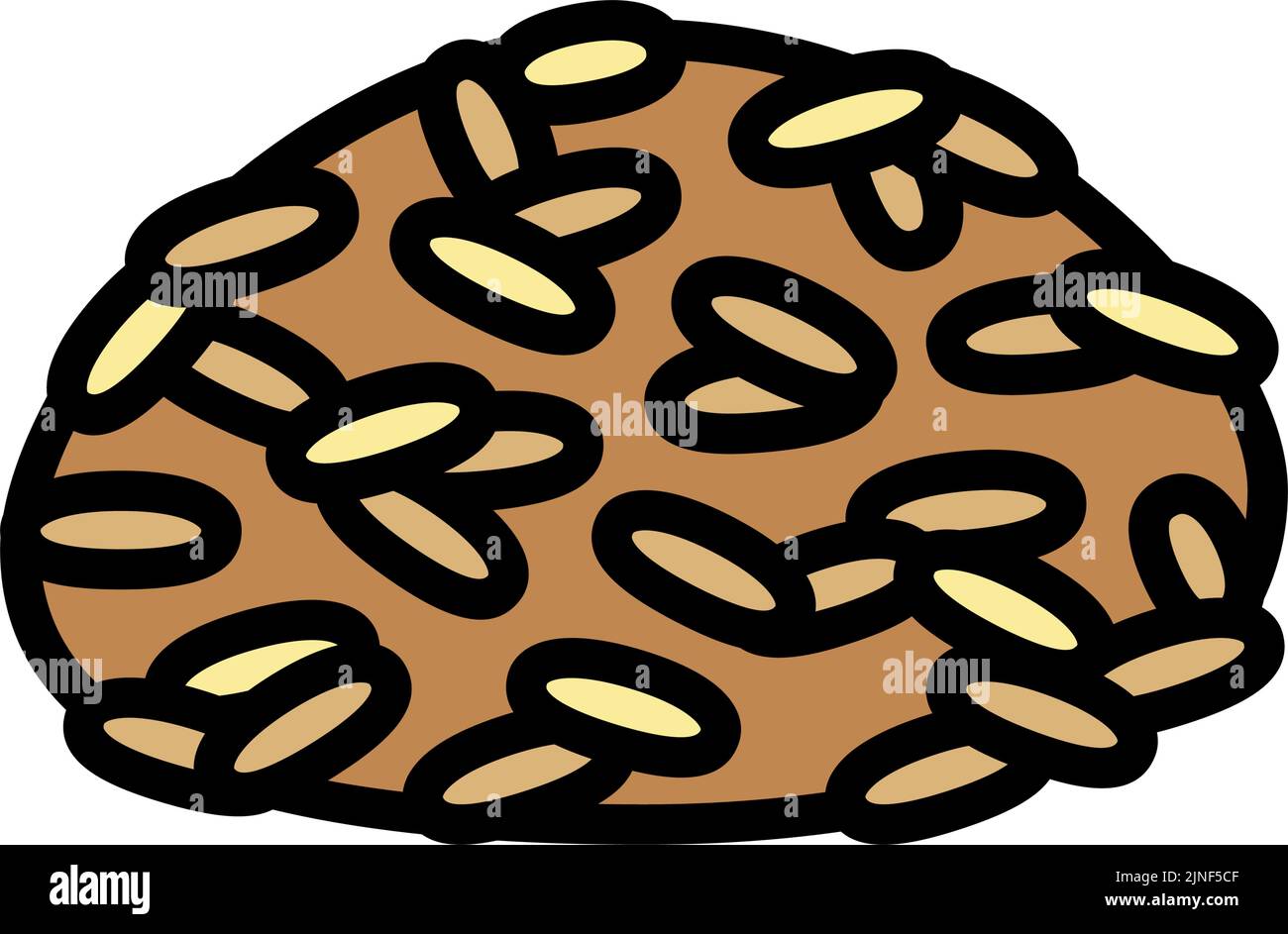brown rice color icon vector illustration Stock Vector Image & Art - Alamy