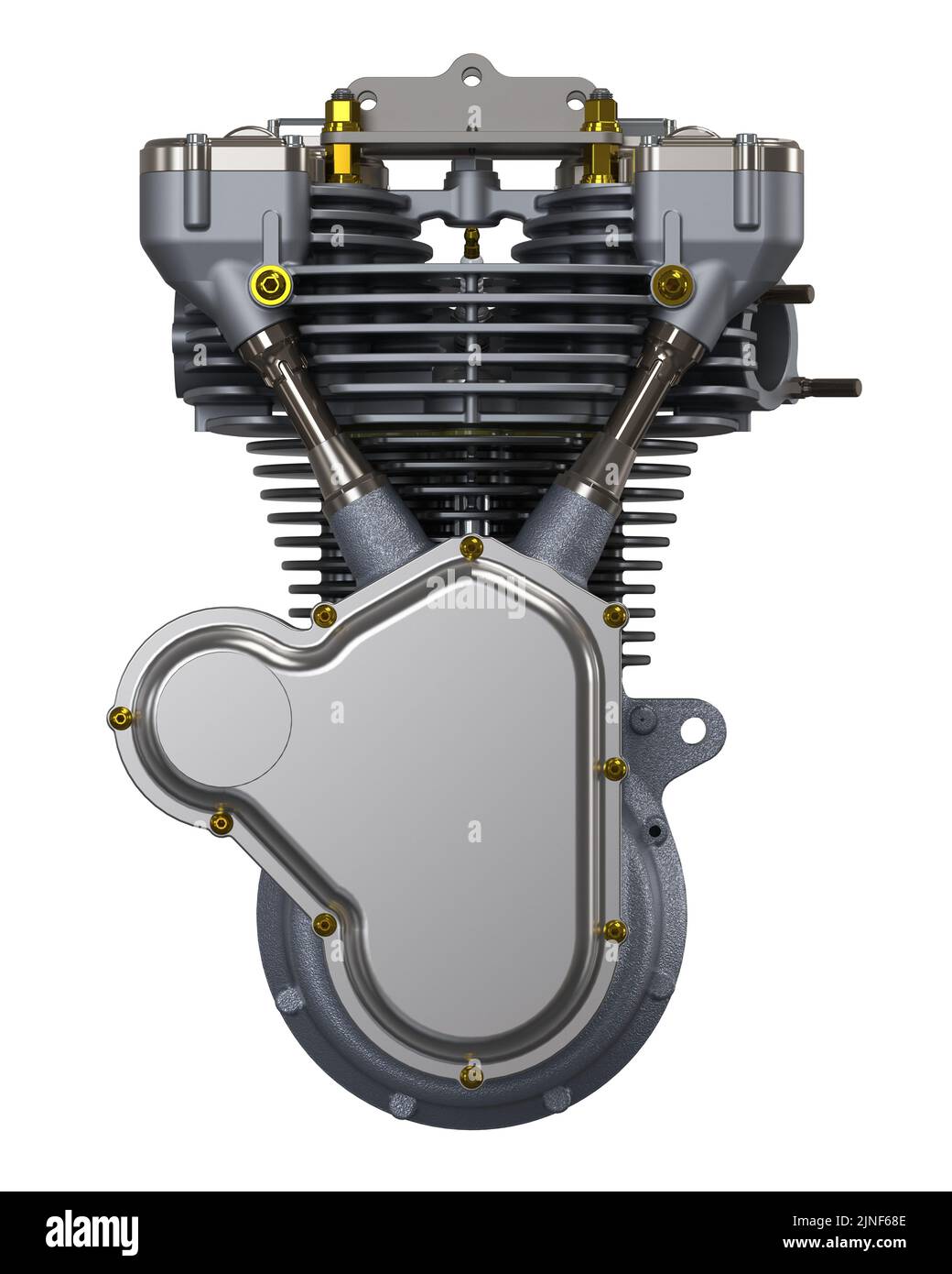 Old vintage engine 3D rendering isolated on white background Stock ...