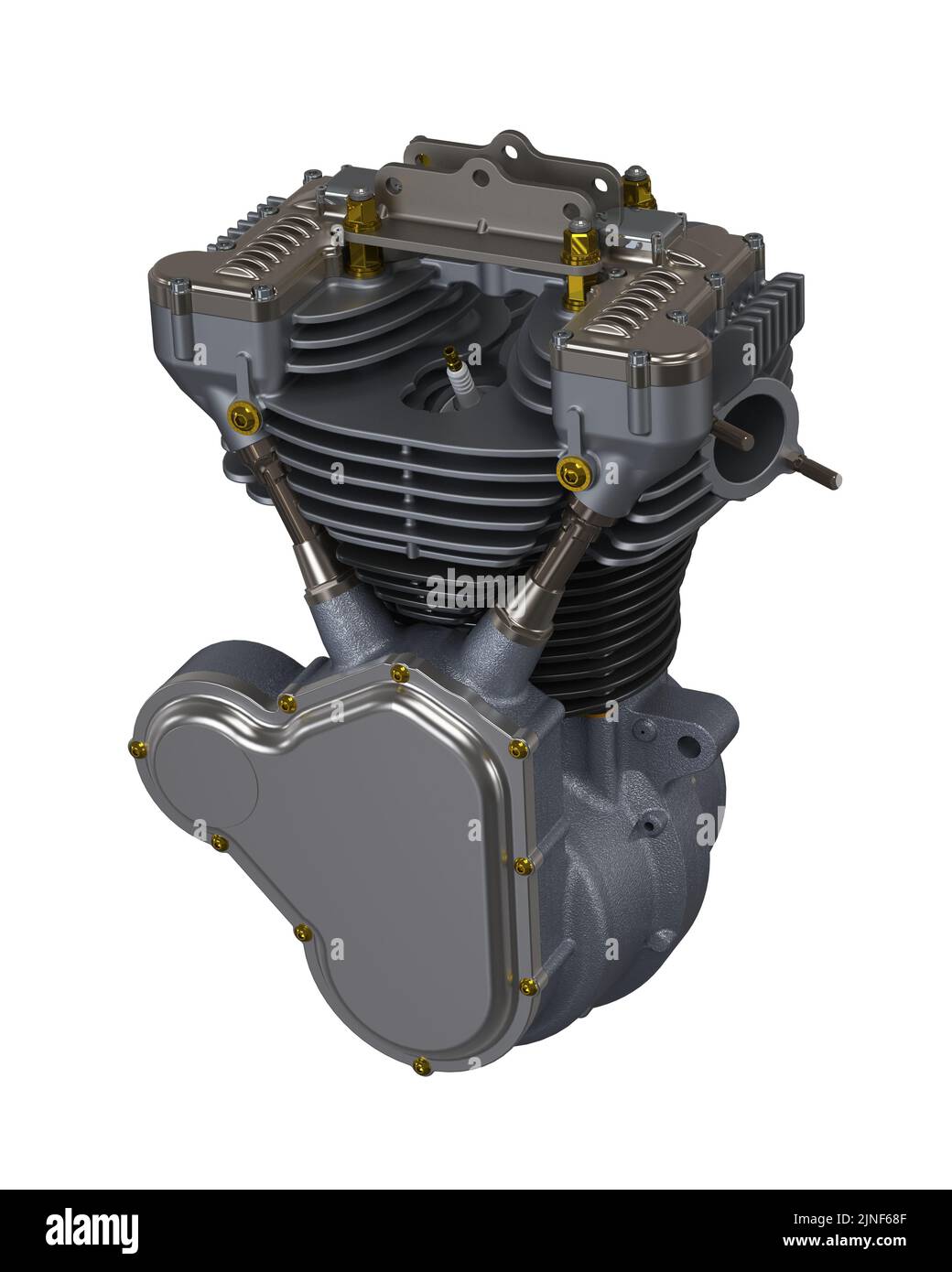 Old vintage engine 3D rendering isolated on white background Stock ...