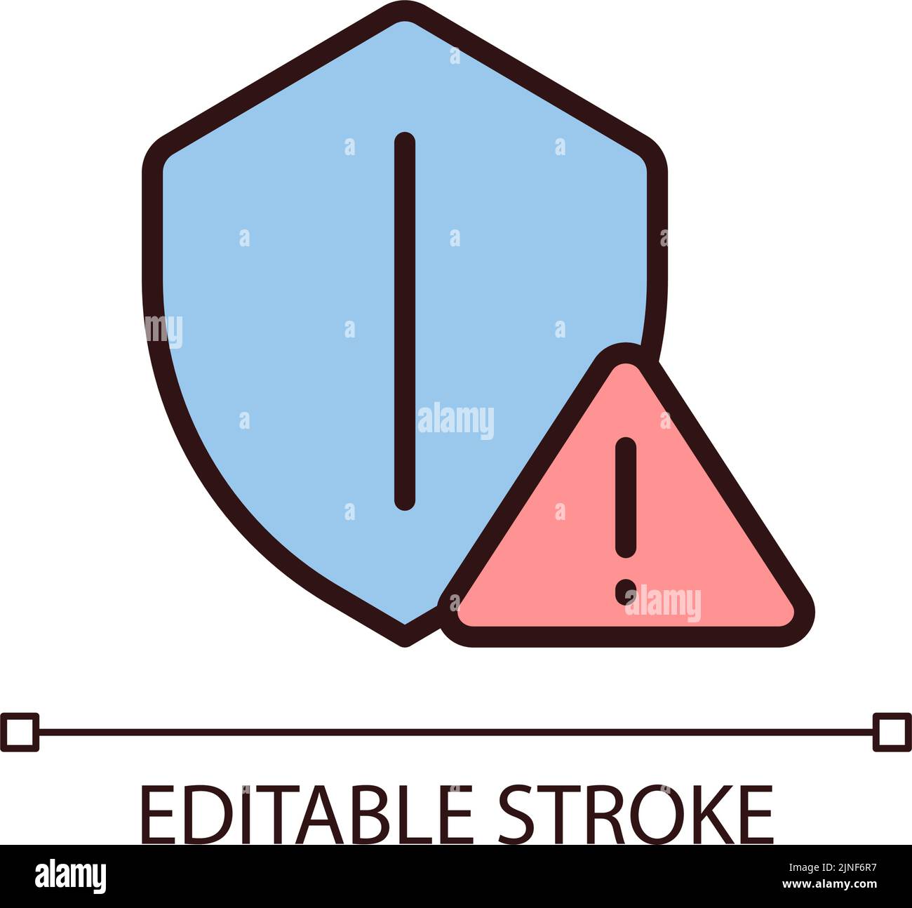 Safety warning pixel perfect RGB color icon Stock Vector Image & Art ... Safety warning pixel perfect RGB color icon Stock Vector Image & Art ...