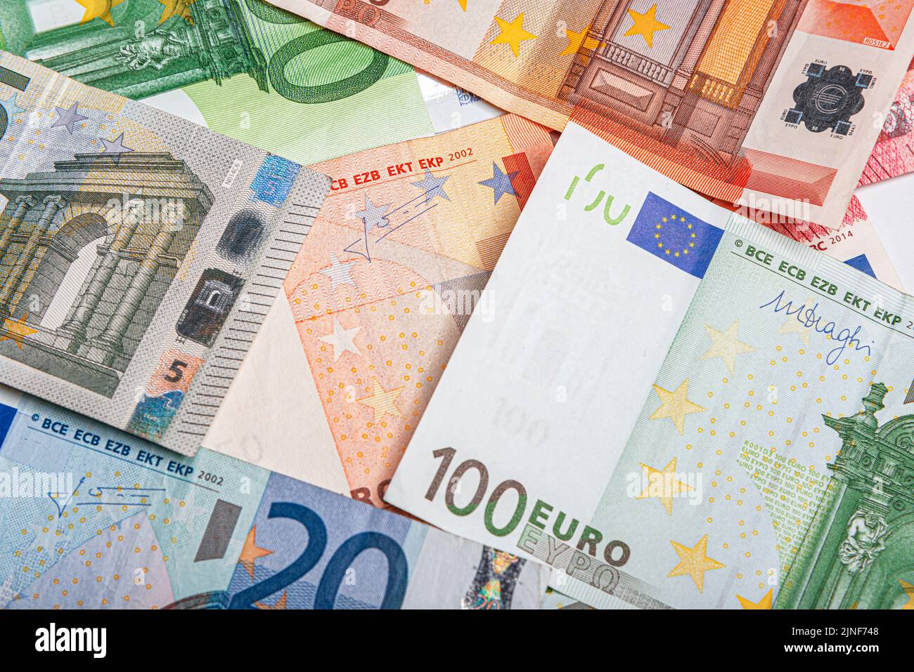 Abstract background euro banknotes hi-res stock photography and images ...