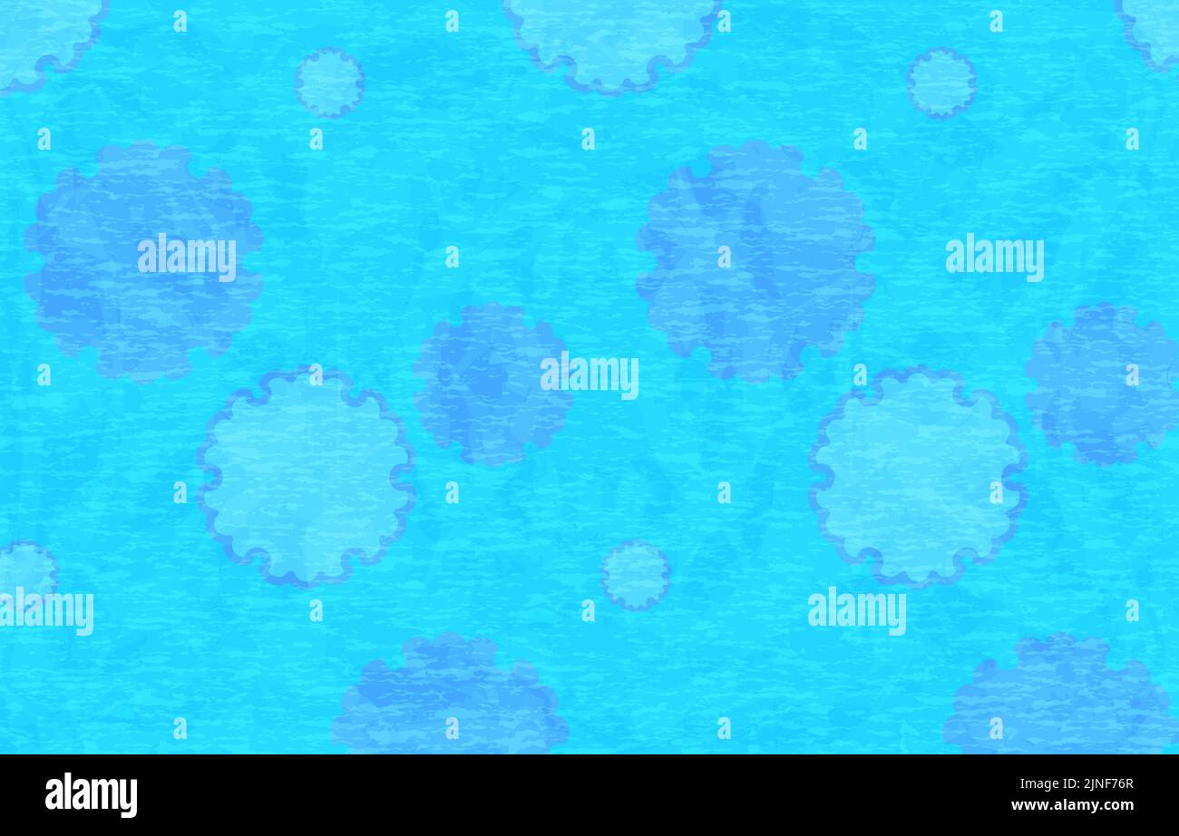 Background material: light blue Japanese paper and Japanese pattern ...