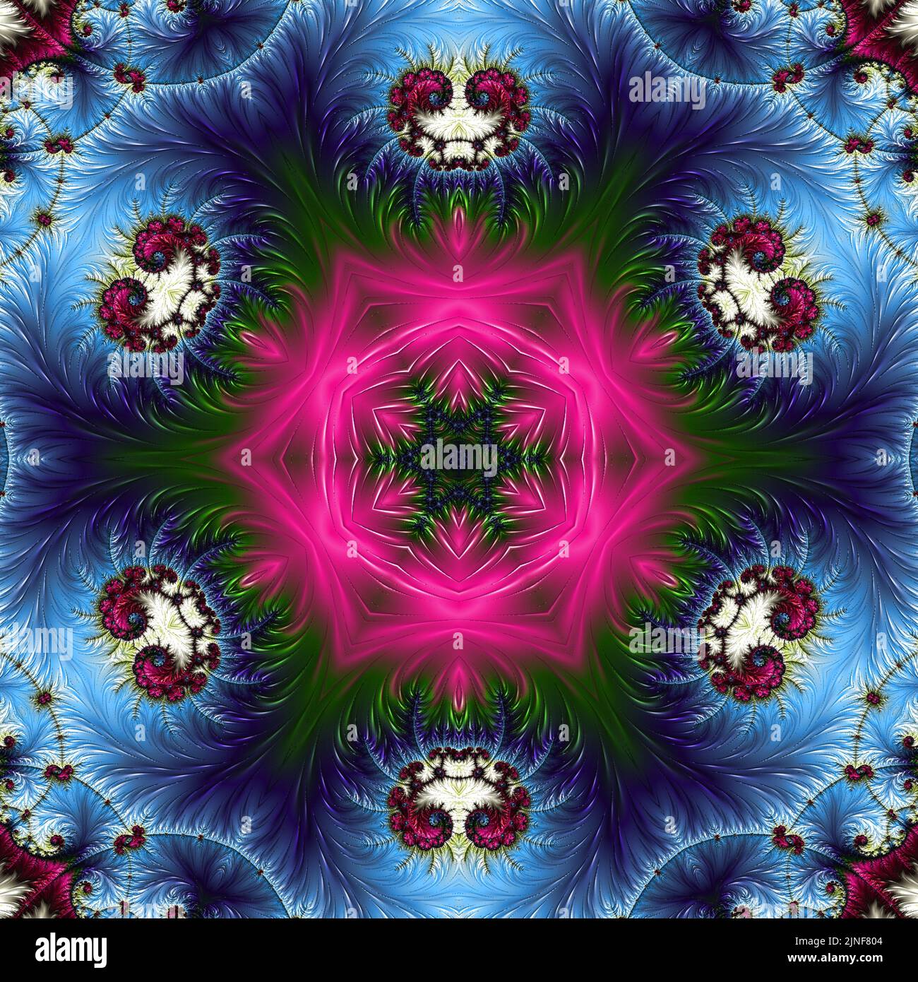 Abstract Computer generated Fractal design. A fractal is a never-ending ...