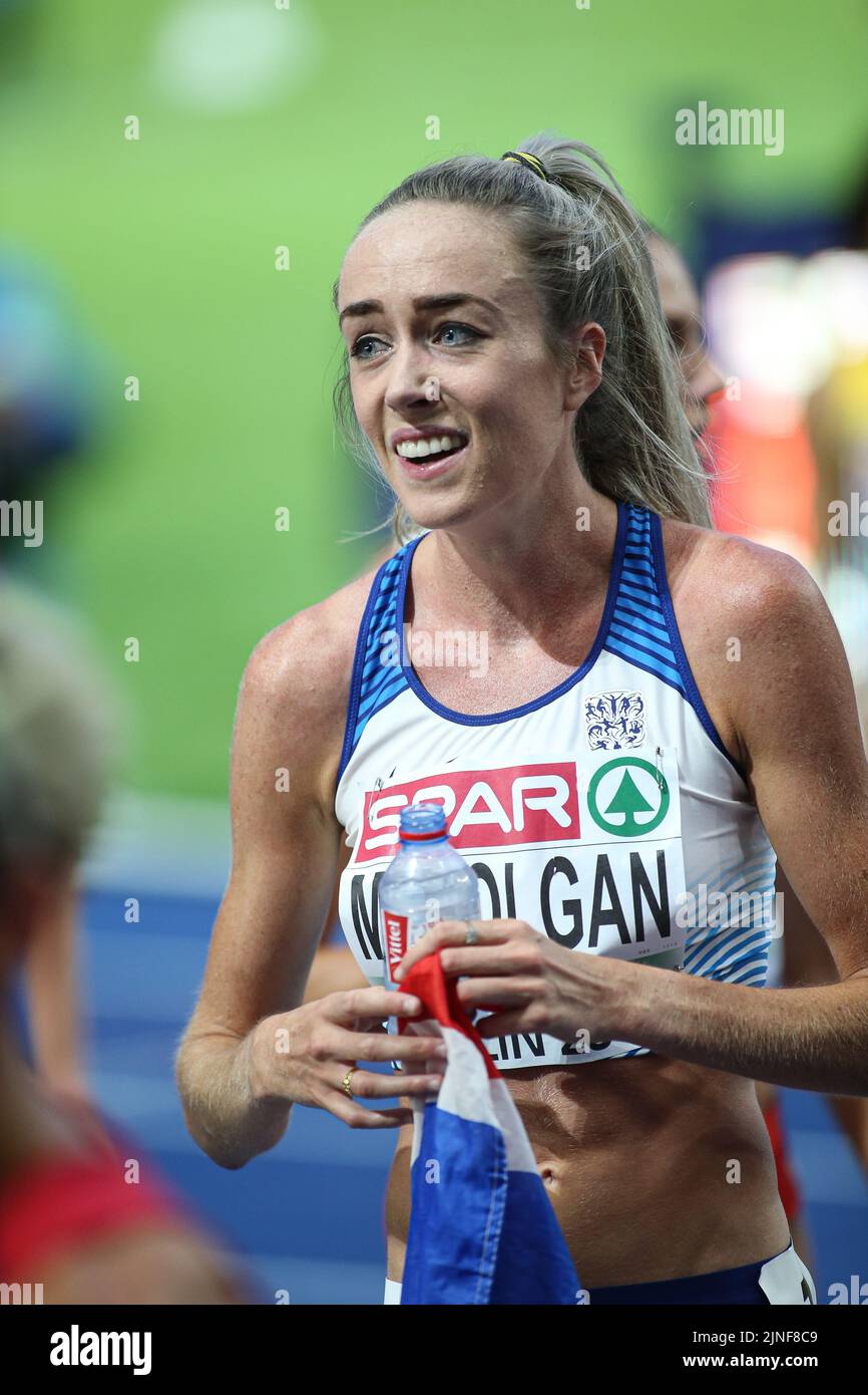 Shara Proctor running 5000 meters at the European Athletics ...