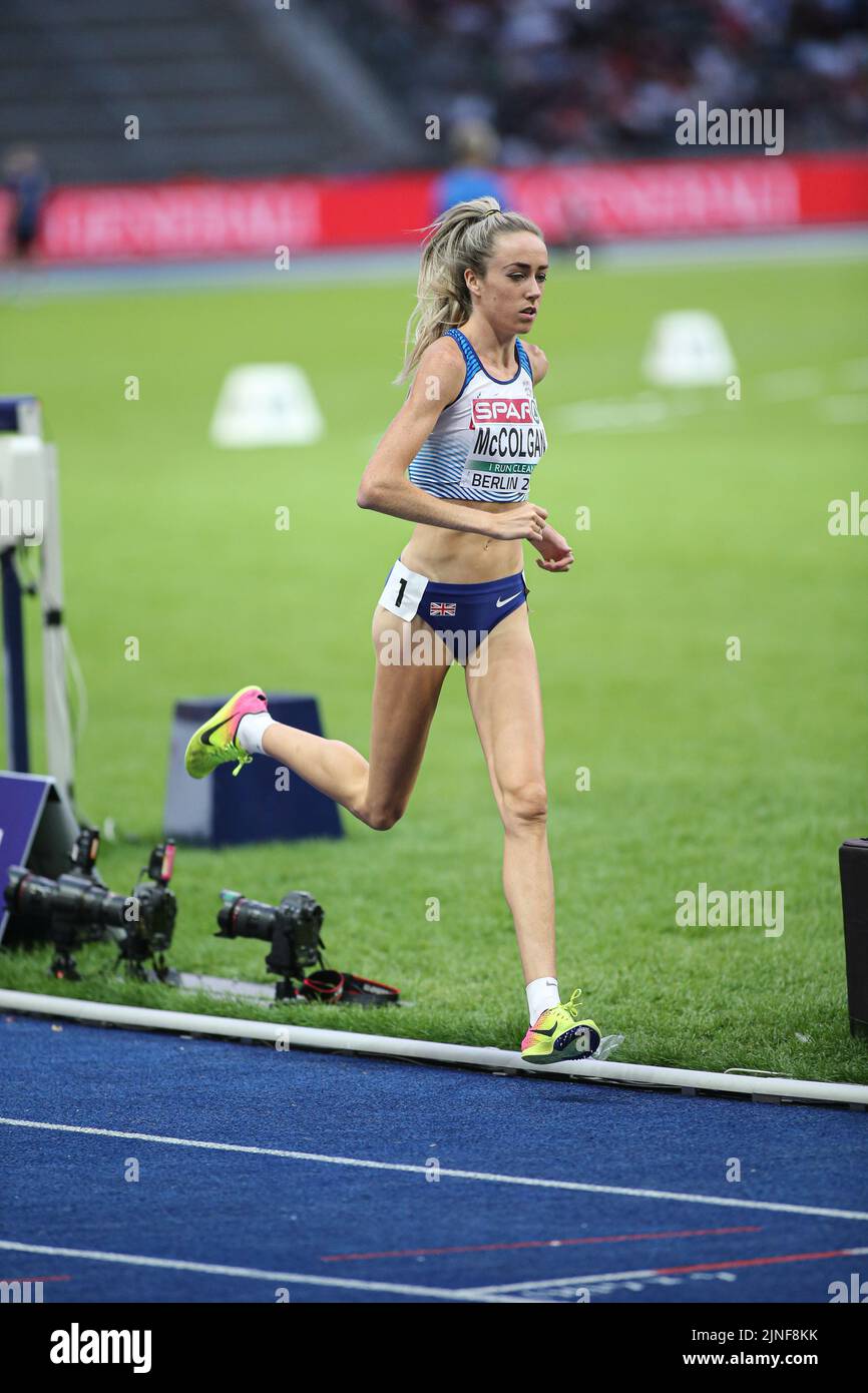 Eilish Mccolgan running 5000 meters at the European Athletics ...