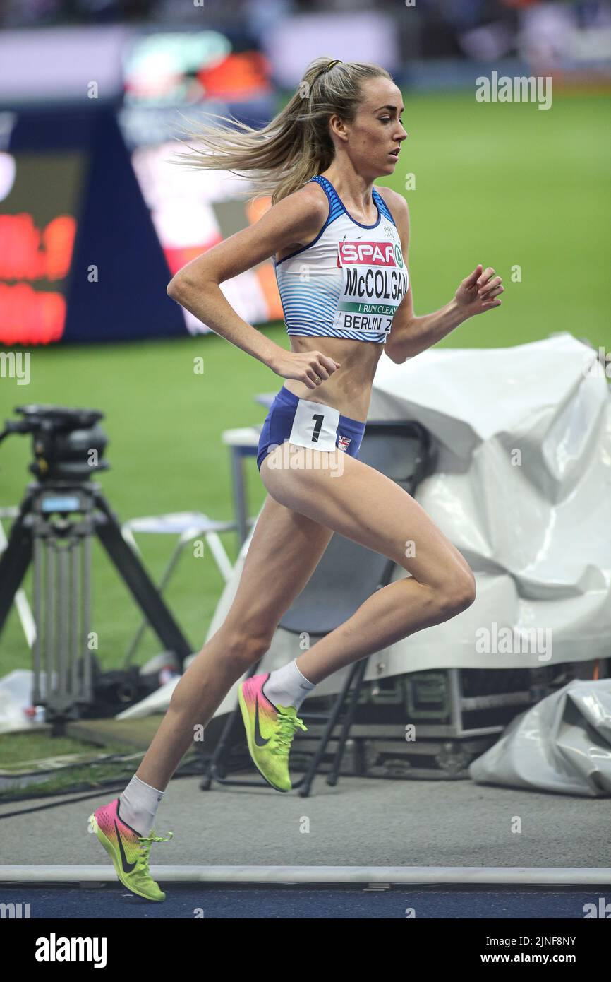 Eilish Mccolgan running 5000 meters at the European Athletics ...