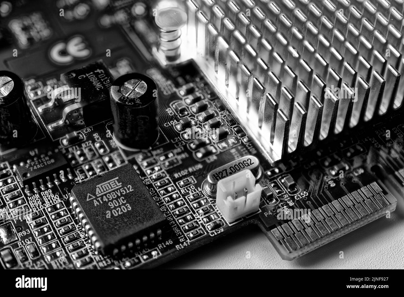 Motherboard picture Black and White Stock Photos & Images - Alamy