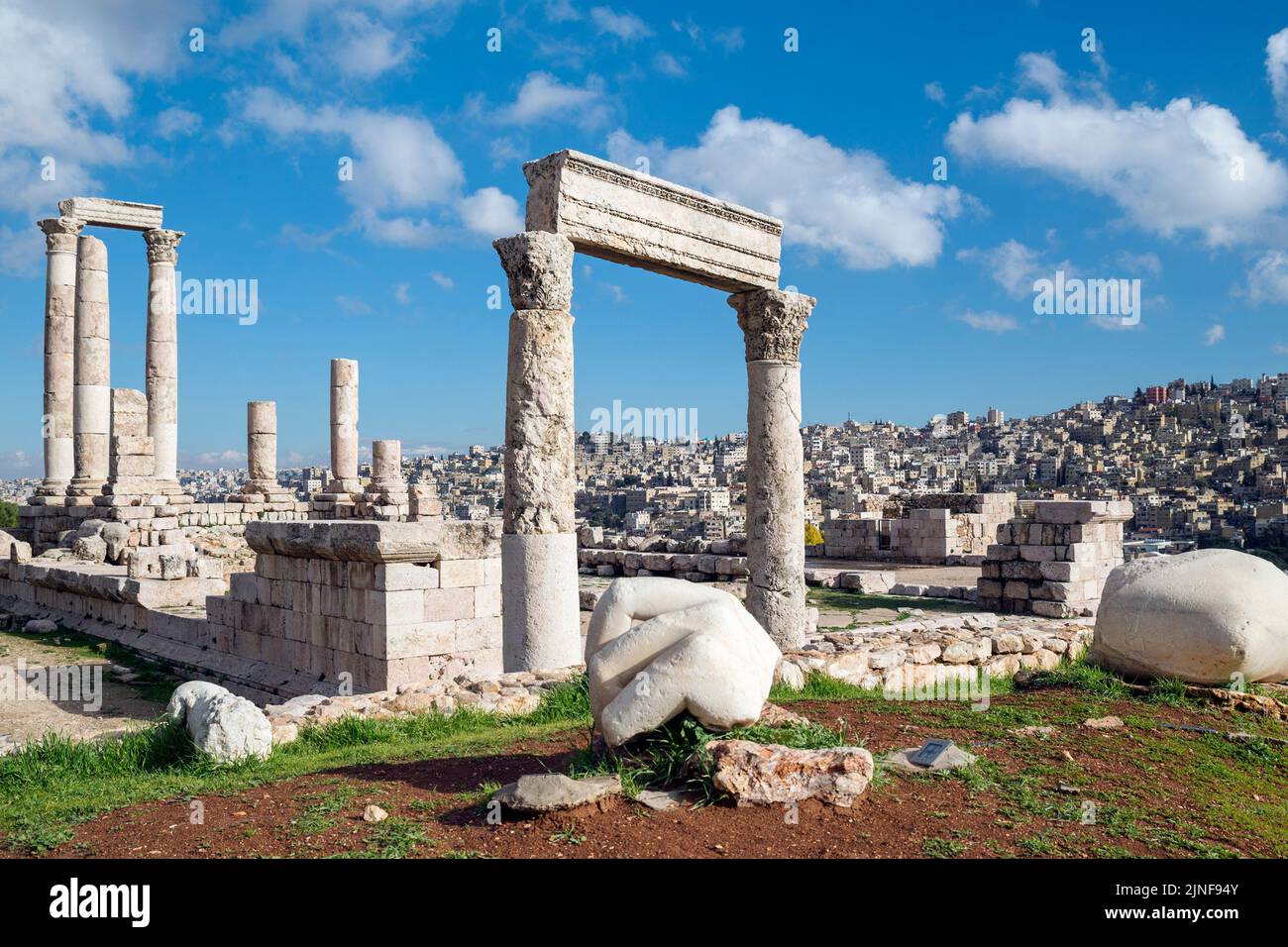 Umayyad palace in amman citadel hi-res stock photography and images - Alamy