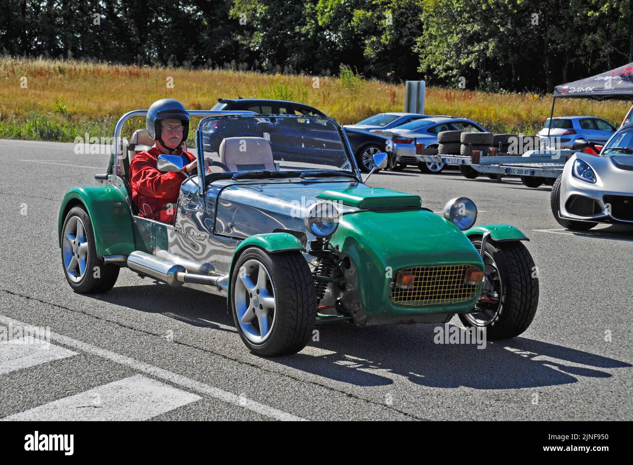 Lotus Seven at track day France Stock Photo - Alamy