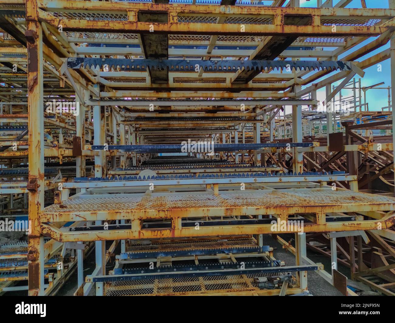 A Scrap Waster Material Handling Trolleys Photo Stock Photo - Alamy