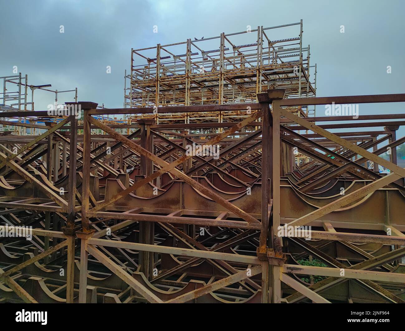 A Scrap Waster Material Handling Trolleys Photo Stock Photo - Alamy