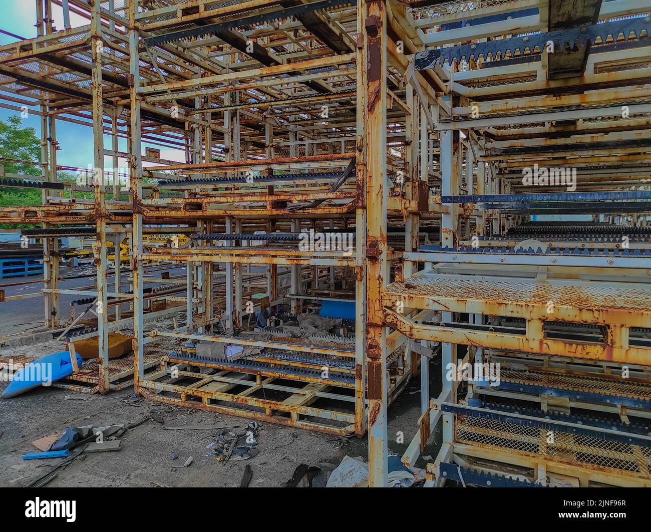 A Scrap Waster Material Handling Trolleys Photo Stock Photo - Alamy