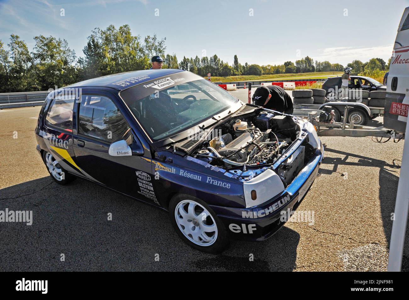 Renault Clio Sport track day France Stock Photo - Alamy