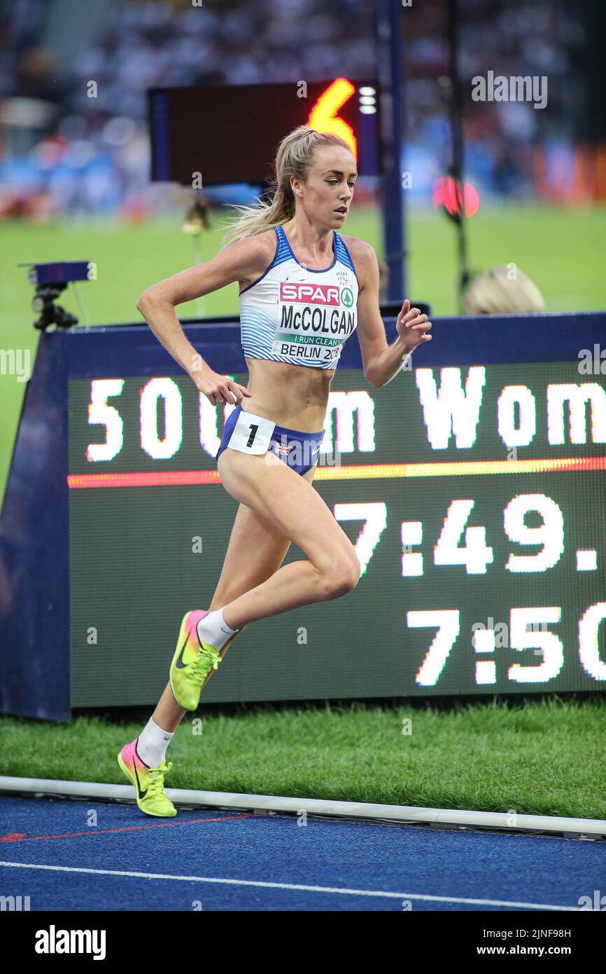 Eilish Mccolgan running 5000 meters at the European Athletics ...