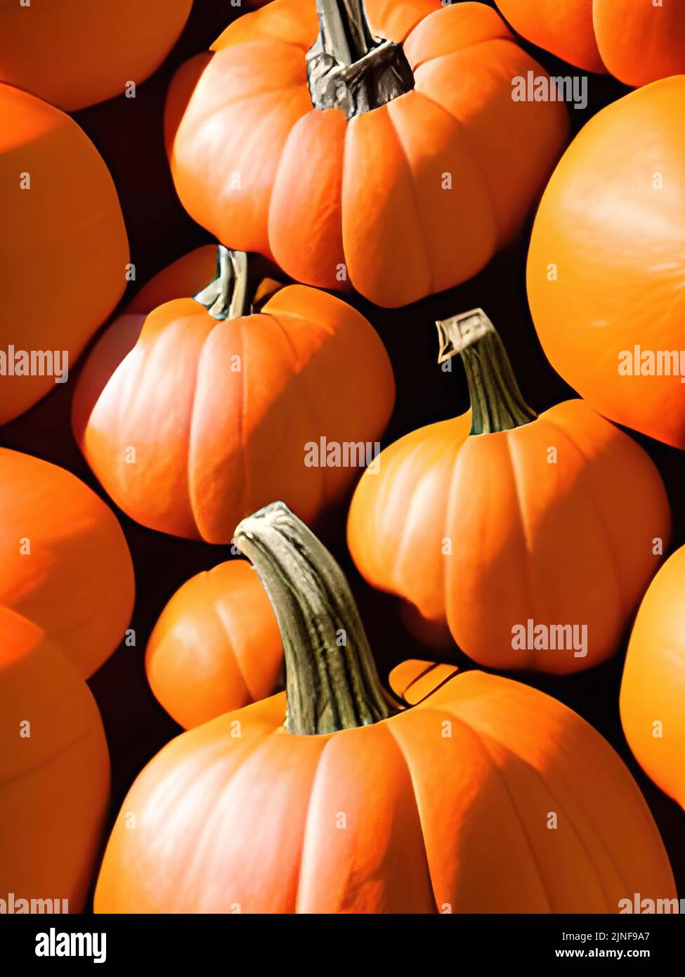 large quantity of pumpkins in different shades of color Stock Photo - Alamy