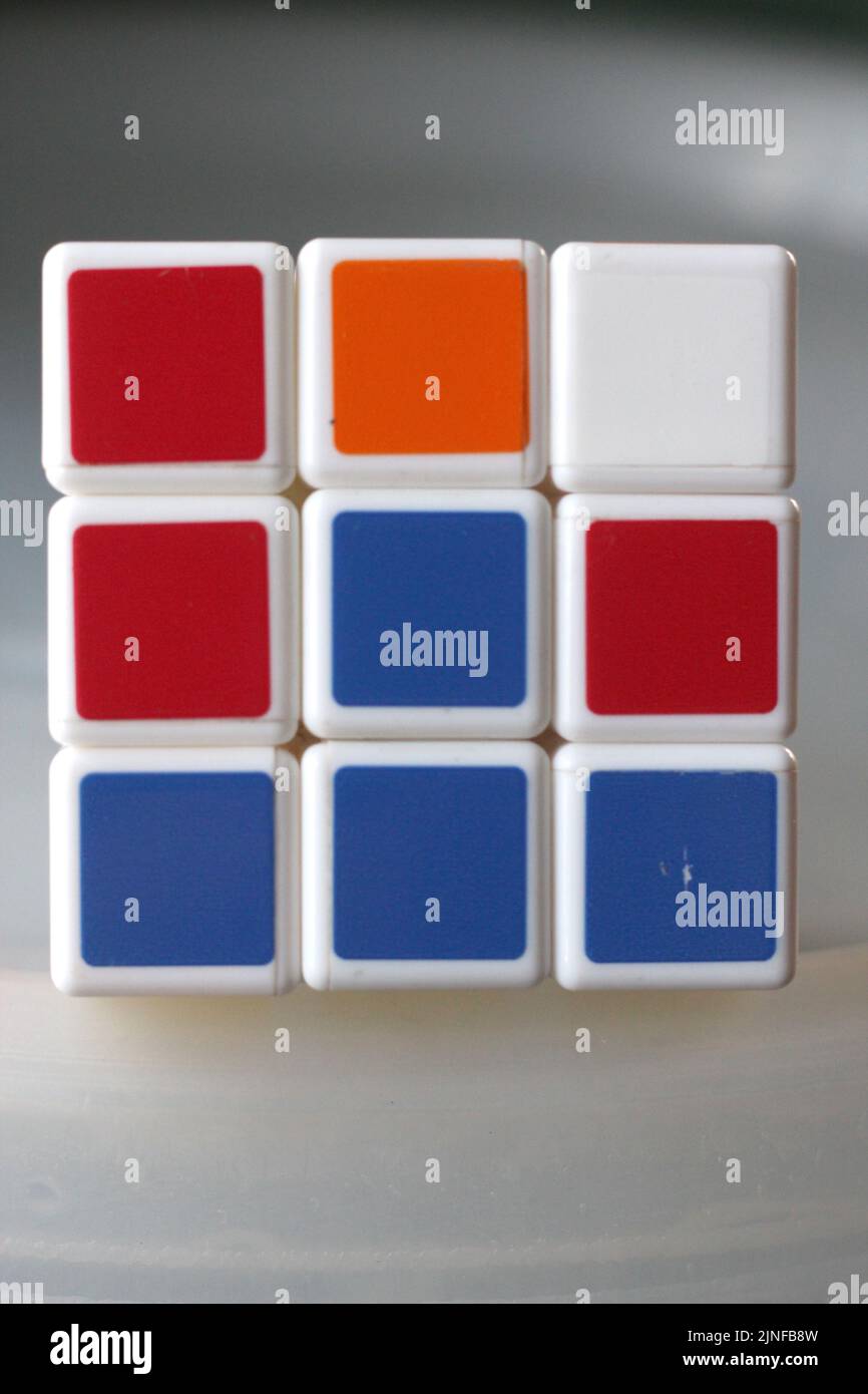 Rubik's cube on the black background. Rubik's Cube invented by a ...