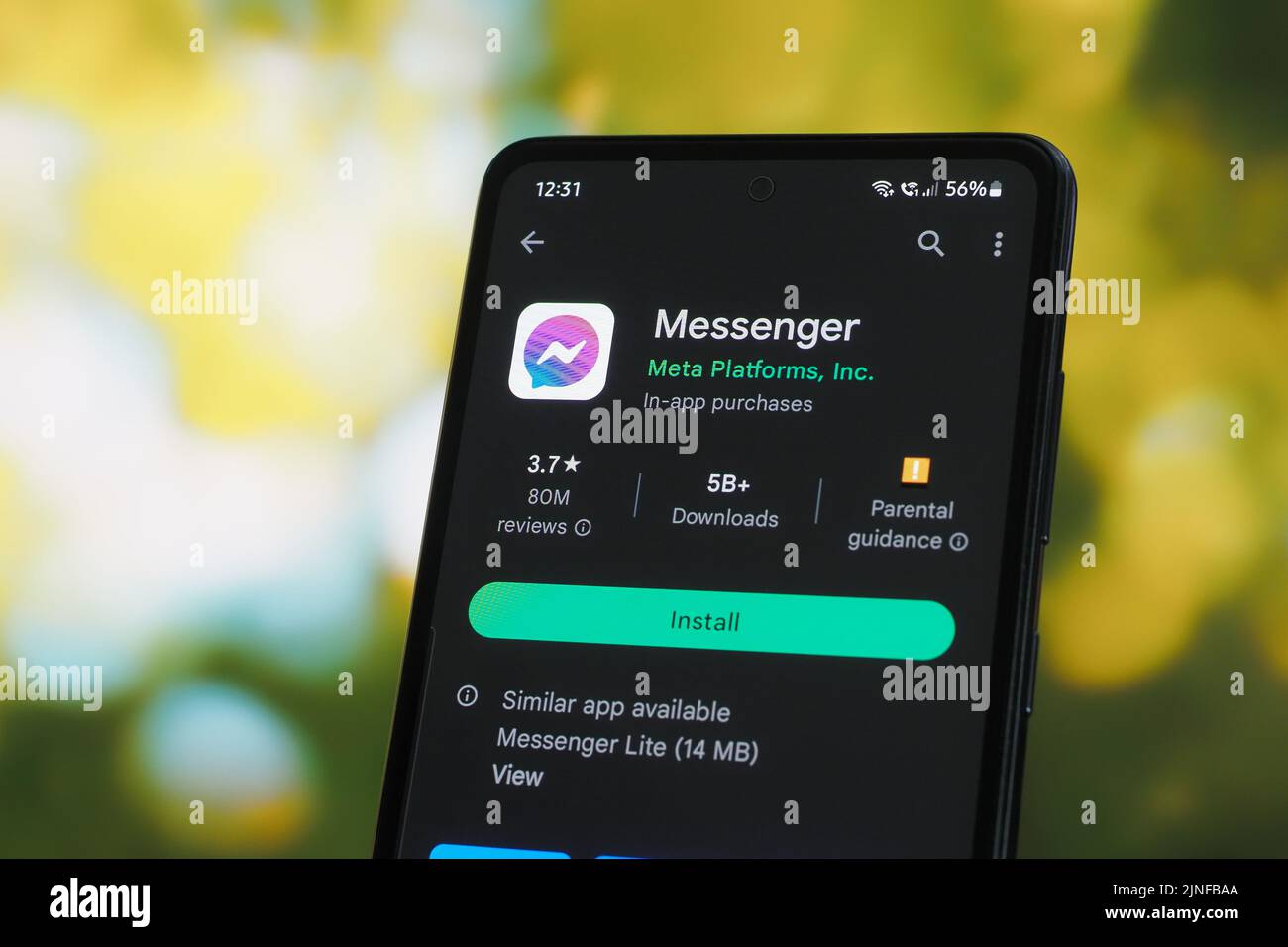 Galati, Romania - July 11, 2022: Messenger application available on ...