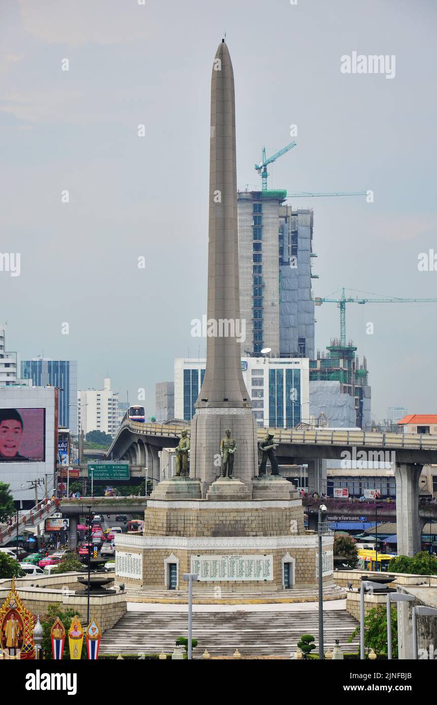 Aerial view landscape cityscape of bangkok city and high building ...