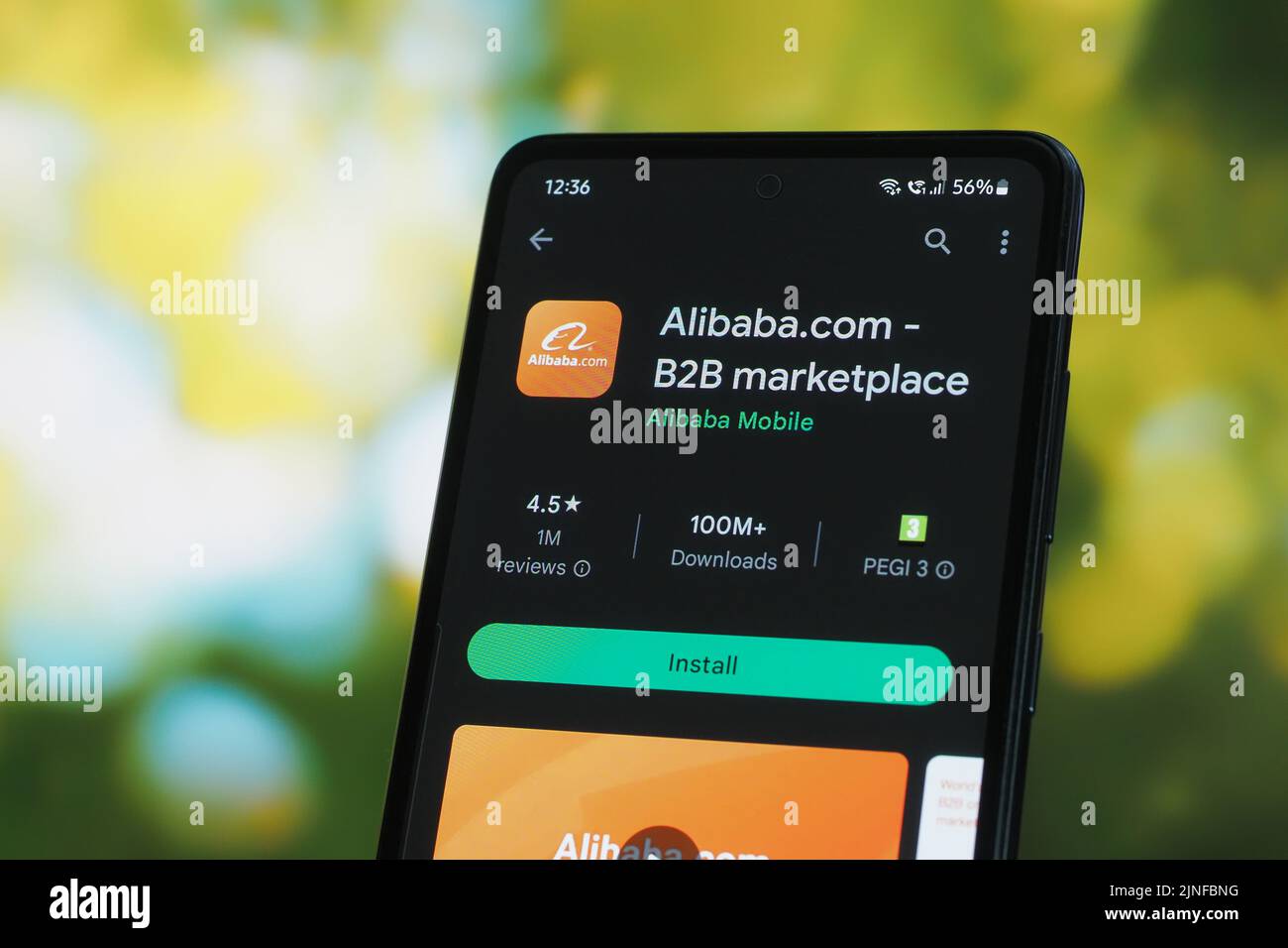 Galati, Romania - July 11, 2022: Alibaba application available on ...