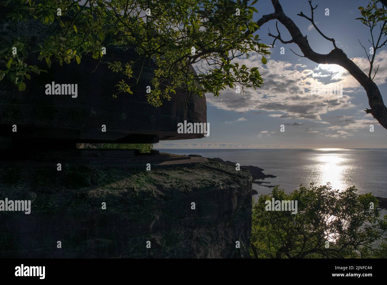 Vanse, Norway - May 30, 2022: Varnes Fort is an ex-German coastal ...