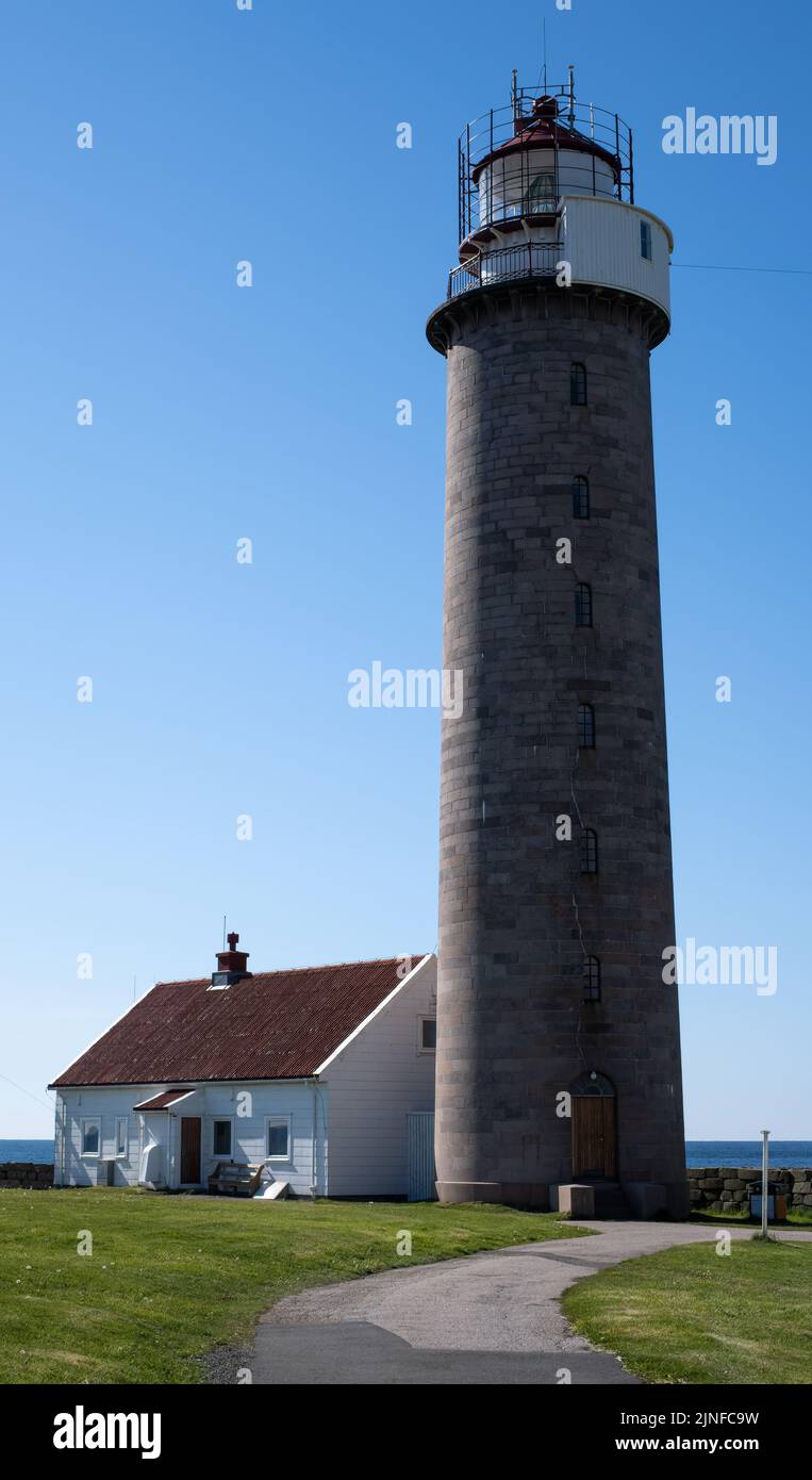 Borhaug, Norway - May 30, 2022: Lista Lighthouse (Lista fyr) is a ...