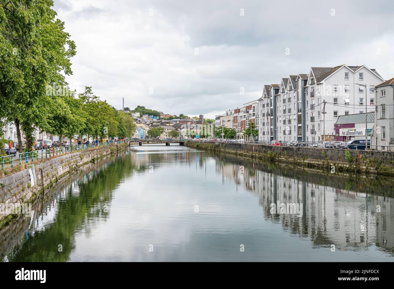 River Lee waterfront buildings in Cork City, County Cork, Ireland Stock ...