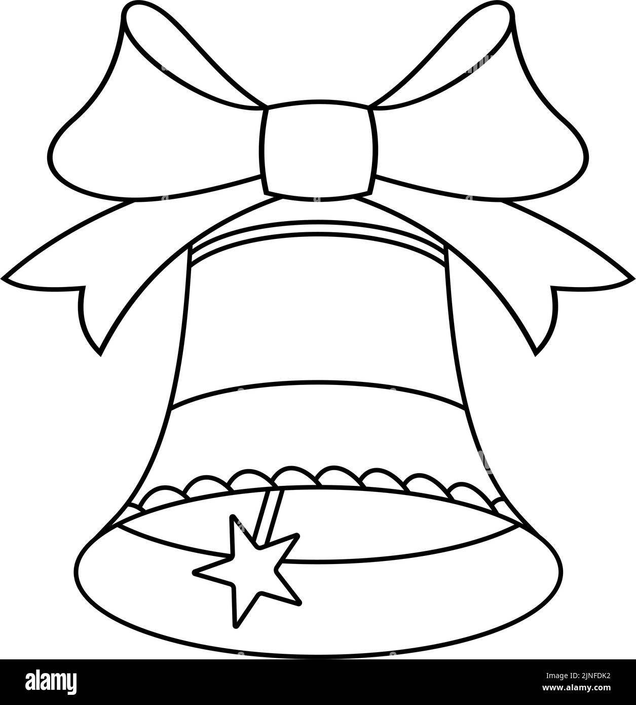 Christmas Bell Outline
