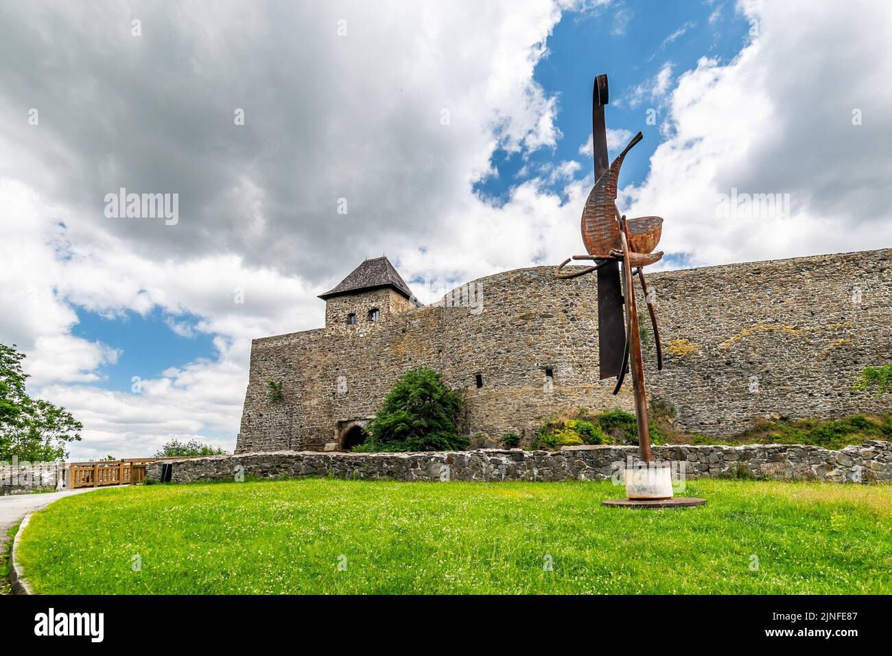 Medieval castle Helfstyn, Czech Republic. Ancient castle in gothic ...