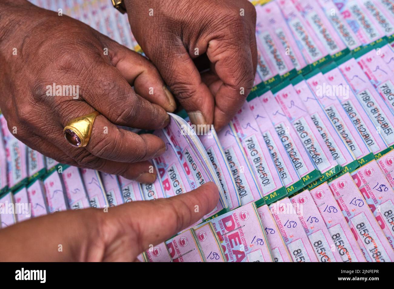 Lottery tickets india hi-res stock photography and images - Alamy