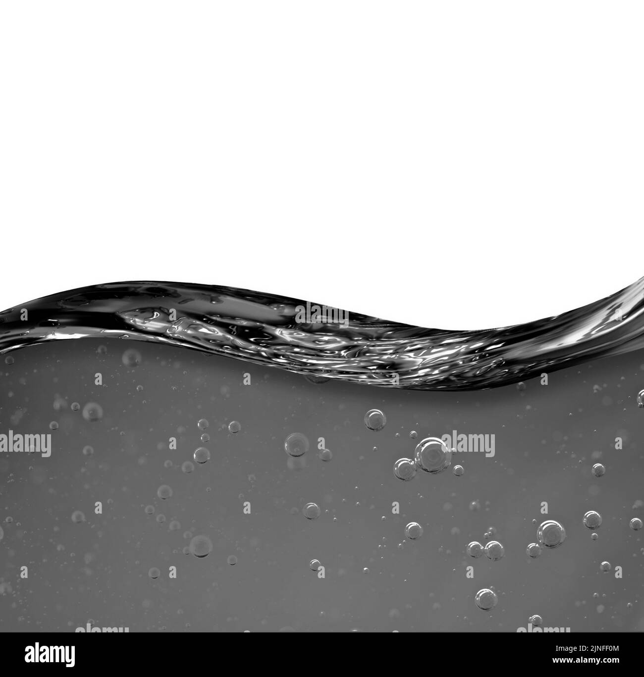 Oil wave and liquid with bubbles. Black and white Stock Photo - Alamy