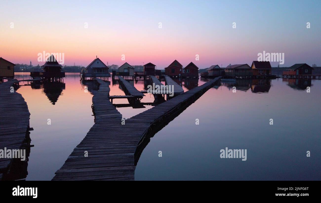 Bokod, Hungary: An unusual fishing village features boardwalks in Bokod ...