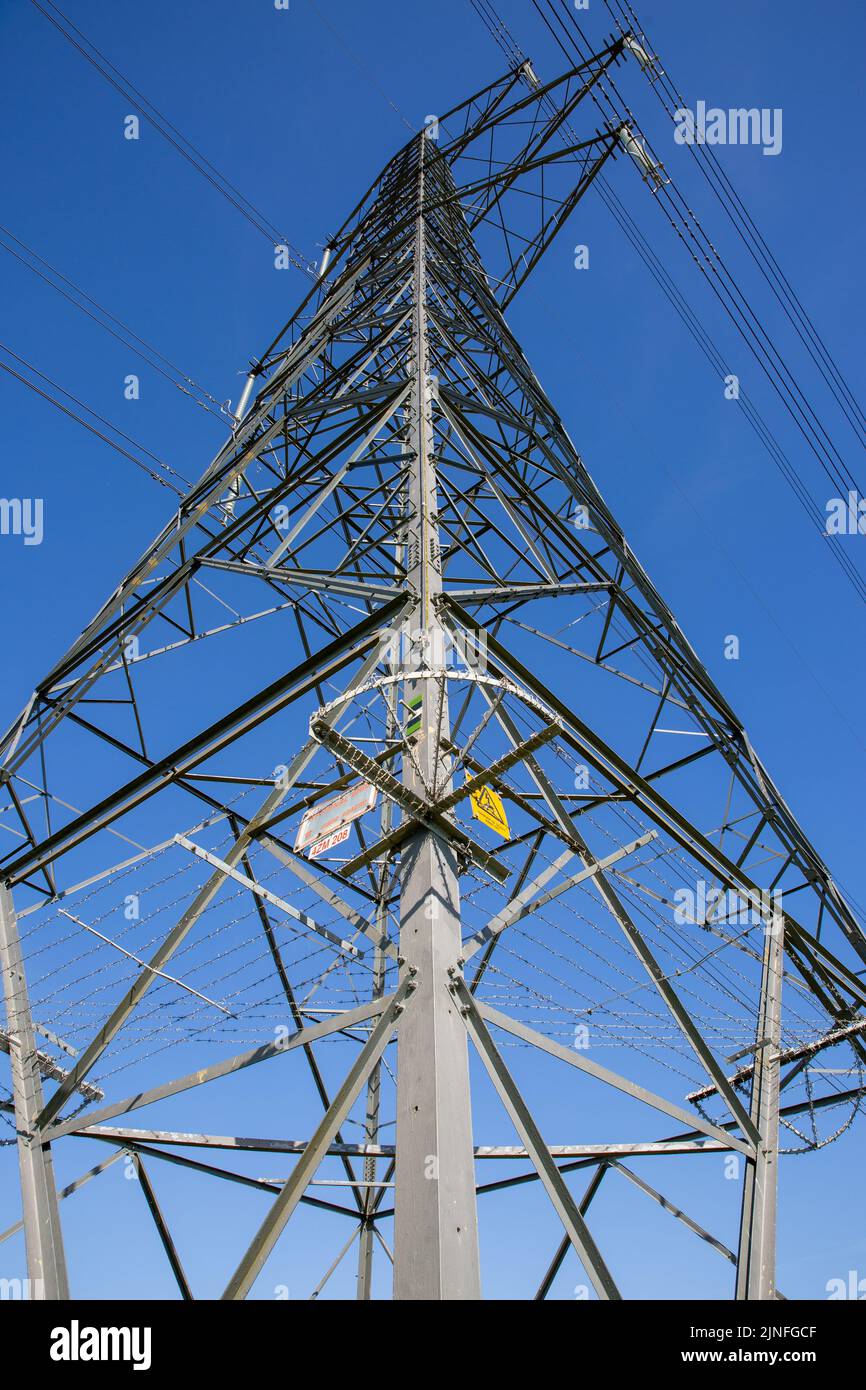 Power pylons aerial hi-res stock photography and images - Alamy