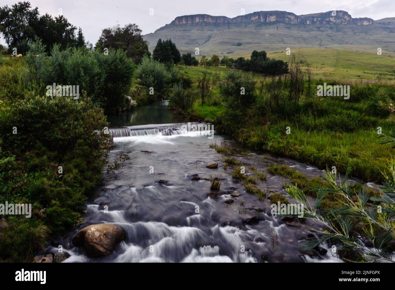 The source of the Little Mooi river in South Africa's KwaZulu Natal ...